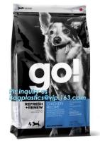 China recyclable different type dog/cat food packaging slider zipper bag direct manufacturer in china, 5.5kg slider zipper fla for sale