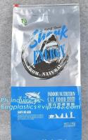 China Aluminium Foil Laminate Fish Food ,Dog Food , Animal Feeds Packaging Bag, dog food packaging bag with slider and flat bo for sale