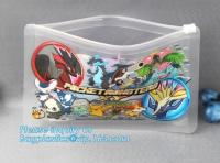 China Eco-friendly slider customized logo transparent plastic cosmetic bag, gift packing pvc k cosmetic makeup bags, Doc for sale