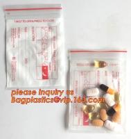China Medical Zipper Bag/LDPE Medical zipper bag/Medicine zipper Bag, writable medical k pills capsule packaging bag zip for sale