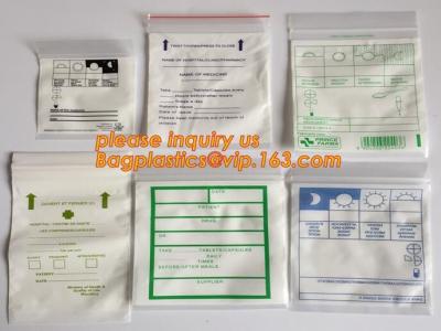China medical packaging plastic sterilized medical k bag, block writable zip lock drug medical envelope bags, packaging for sale