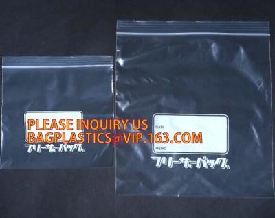 China clear or printed k bag with double track for food or fruit storage, LDPE self sealing storage blank zip bag, packs for sale