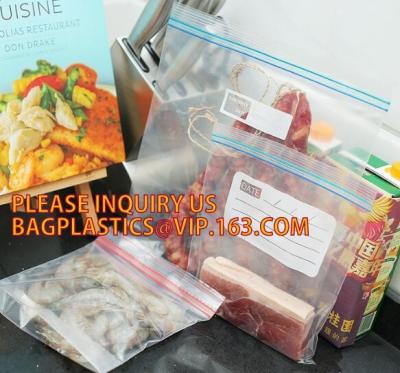 China Merchandise Bags zipper transparent pure color bag, FDA Color zipper sandwich reclosable bag, k bag with double co for sale