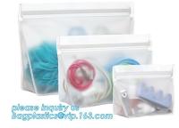 China Seal Reusable PEVA Storage Bags ideal For Food Snacks, Lunch Sandwiches, Makeup, ReZip Seal Reusable Storage Bag PEVA fo for sale
