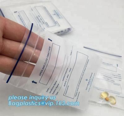 China Medical powder plastic child proof zip lock bags / sachet herbal pills pack aluminium foil pouch, medical grip seal bags for sale