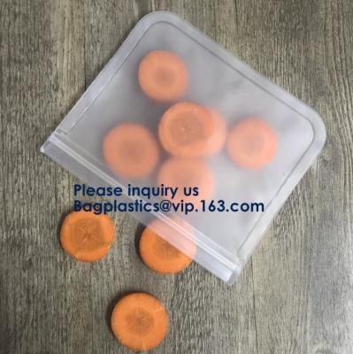 China 5pcs Set Pack Food Snack Storage PEVA k Reusable Peva Food Storage Zip Seal Sandwich Snack Bag, Bagease Bagplastic for sale