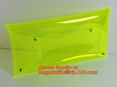 China PVC bag/Transparent pvc clutch bag /PVC handle bag for promotion, Neon PVC Plastic Clutch Bag, handle, clutch bags, purs for sale