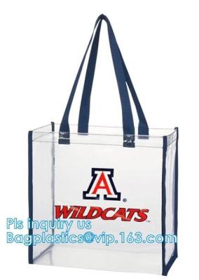 China clear vinyl pvc zipper bags with handles, waterproof shopping clear pvc cosmetic handles plastic bag with snap button for sale