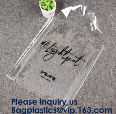 China Transparent Pvc Shopping Bag Pvc Tote Bag,OEM Supermarket PVC Fashion Bag Handles Clear Shopping Bags, Bagease, Bagplast for sale