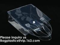 China Transparent Makeup Bag Cosmetic Bag Pvc Tote Bag With Clear Handles And Plastic Buckle Closure, crossboady, shoulder for sale