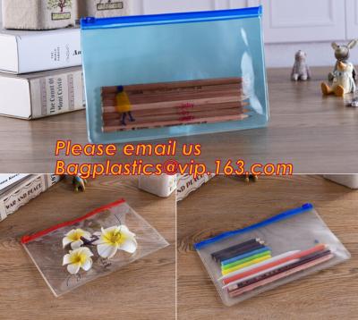 China frosted pvc k document file bag, Custom zipper file folder bag, plastic top oppening file bag for sale