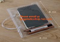 China Simple clear Plastic PVC A4 file bag with zipper, pvc k file bag, Custom PP A4 File Bag Document Bag Plastic Zippe for sale