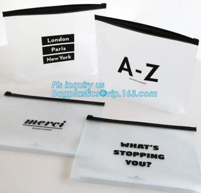 China Summer Kit Frosted k Bag Slider Zipper Bag, underware packing PE material slider zipper bag, slider zipper pvc bag for sale