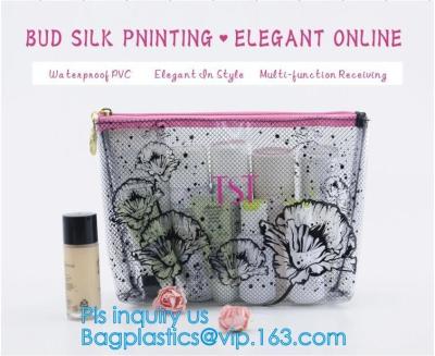 China pvc pouch clear vinyl pvc k bag, PVC zipper slider travel cosmetic bag, commodity package bag, matte frosted PVC s for sale