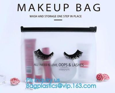 China Plastic PVC T-shirt slider zipper bag, matt finishing slider k stand up bag foggy effect PVC slider zipper bags pa for sale