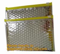 China Promotional inner package shipping slider bubble bag,Plastic clear bubble bag with zip lock slider zipper bagease pack for sale