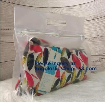 China Slider Zipper Pvc Pouch Clear Vinyl Pvc k Bag,Package Vinyl Transparent Pvc Bag Cosmetic Packing Bagease for sale
