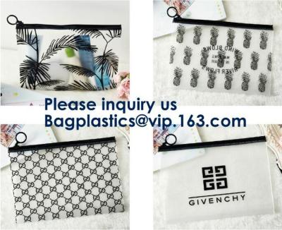China Clear PVC k Bag For Gift Package,OEM Service Transparent Packaging Pvc Slider Frosted Bag,EVA Slider Zipper Bag So for sale