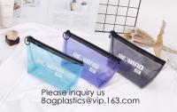 China Double Layer Waterproof Storage Transparent Pvc Cosmetic Bag Pouch With Handle,Fashion Cute Girl'S Glitter Pvc Cosmetic for sale