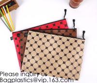 China Case Cheap 16oz Cotton Canvas Zippered Pouch Stationery Bag With Logo For Office School Travel Promotional Quality China for sale