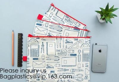 China Fashion nylon oxford 600D zipper pencil stationery organizer bags,A4 Zipper Lock Office Stationery File Bag, BAGEASE for sale