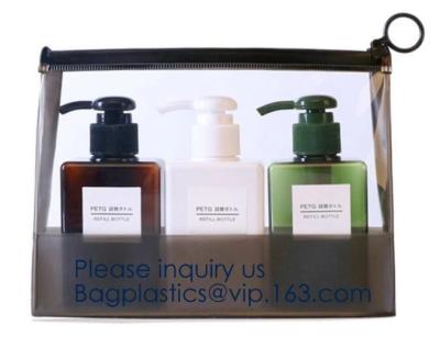 China China Manufacturer Wholesale Transparent Beautiful Clear Eva Cosmetic Bag,Travel Bag With Double Zip Design, Bagease for sale