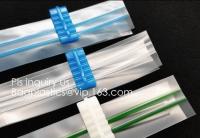 China pe vacuum plastic cheap double color flange zipper, PP flange zipper, double color flange zipper for flexible packages for sale