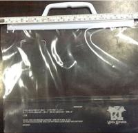 China Rigid Snip Handle Plastic Bag/Rigid Snap Handle Bag/Click Up Handle Plastic Bag,Hard Handle Bags/Plastic Rigid Handle Ba for sale