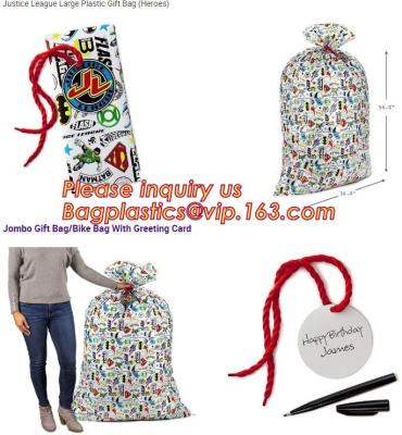 China solid color tablecloth printed table cloth treat bags jumbo gift bag door window covers,party banners giant goody gift b for sale