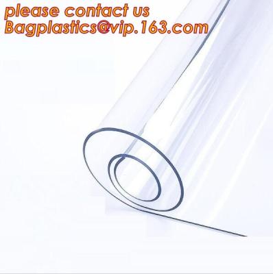 China SUPER CLEAR ECO Oil proof disposable plastic tablecloth table mats frosted crystal board waterproof PVC soft glass cloth for sale