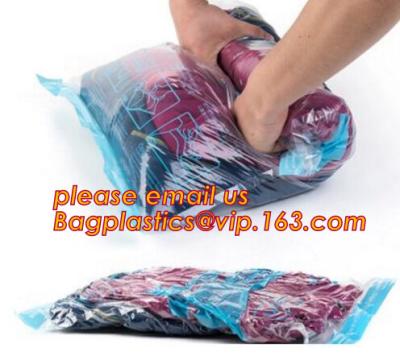 China garment canvas tote with vacuum bag, Vacuum hang compressed bags for Down jacket, Compressed Saving Suitcase Space bags for sale