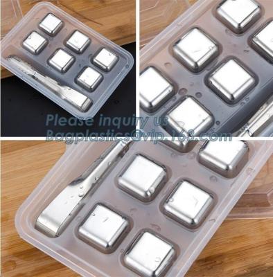 China Free Stainless Steel Ice Cube Dice Ice Cube Whisky Stone, New Stainless steel ice cubes Square shape whiskey stone, pac for sale