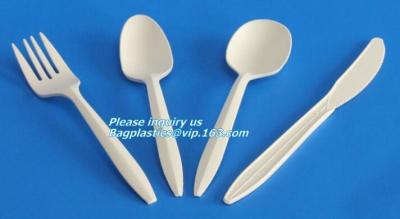 China 5.5 inch BPA FREE Spork Biodegradable Plastic PLA Fork Spoon Combination Corn Starch Compostable Disposable bagplastics for sale