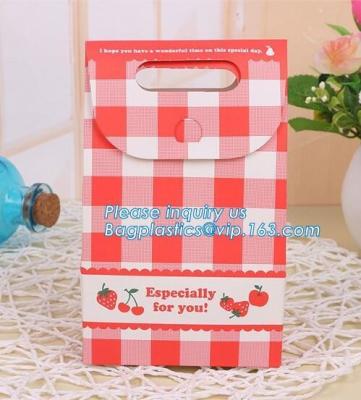 China Printed Customised Craft Kraft Wedding Waterproof Cakes Shopping Bread Food Paper Gift Bag,OEM Factory food grade white for sale