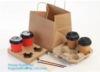 China kraft paper shopping bag with cotton handle,Brown Kraft Paper Bags For Shopping Merchandise Party Gift Bags, bagease pac for sale