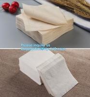 China 1/4 Fold Coffee Bar Beverage Black Paper Napkin,Printing paper napkin/decorative paper dinner napkins, BAGPLASTICS,PAC for sale