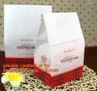 China Customize Translucent Window Brown Greaseproof Kraft Paper Bag Special Opp Window Shape, window bags, greaseproof paper for sale