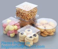 China Food Grade Custom Clear Hard Cylinder Small PET Plastic Packaging Boxes biodegradable plastic food box bagplastics bagea for sale