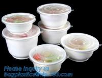 China Pp Round disposable cheap high quality plastic bowl with lid,disposable package PP new plastic salad food bowl with seal for sale