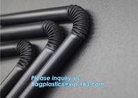 China Eco-friendly biodegradable plastic drinking PLA straw PLA biodegradable disposable heat resistance drinking straw bageas for sale