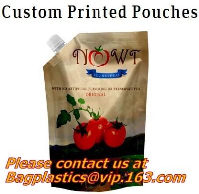 China customized Reusable Stand Up 500ml 1000ml Packaging Spout Plastic Bag For Liquid With child proof caps reusable kids liq for sale