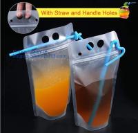 China Biodegradable Liquid Packaging Leakage Proof Pouch Custom Printed Stand Up Aluminium Foil Spout Bags Water Drinking Bag for sale