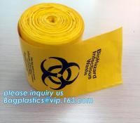 China PLA biodegradable clinical waste bags,medical waste bag, Heavy duty biohazard trash waste garbage bags biodegradable col for sale