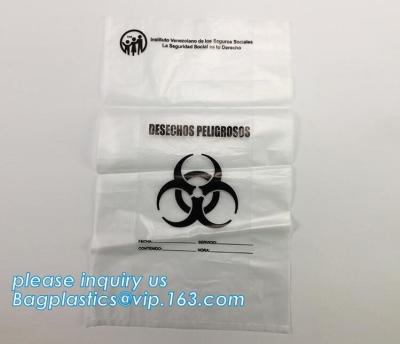 China Soiled Linens Trash Bags Yellow Drawstring Tie Bulk Priced Heavy Duty Biohazard Bags By The Roll Biohazard Infectious for sale