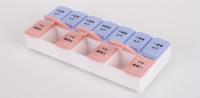 China 7 day plastic pill containers 7 compartment drugs organizer box, Cute detachable plastic pill containers 7 compartment for sale