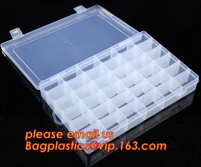 China Plastic Storage Box With 15 Removable Compartments Tool Containers, plastic divided storage box for candy and nuts for sale