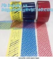 China Supply tamper proof plastic open void tape for seal courier bag envelopes with CE&ISO Air Mouse TV Box PCs OS bagplastic for sale