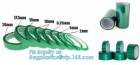 China Green PET High Temperature Silicone Adhesive polyester Tape,Green PET Masking Tape Especially on Liner and Discs bagease for sale