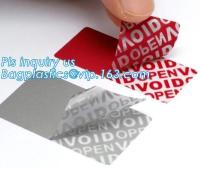 China VOID Material Warranty Void Non Removable Labels,Tamper Evident Honeycomb Holographic Warranty OPEN Void Security Label, for sale