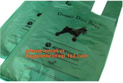 China Bone shaped pet waste bag clean-up holders ,pet dog poop bag dispenser with 20 bags in roll, EN13432 compostable degrada for sale